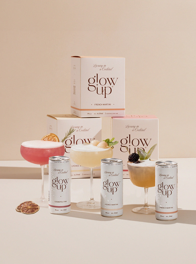 Glow Up® Luxury Pack | Premium Canned Cocktails + Free Garnish ...